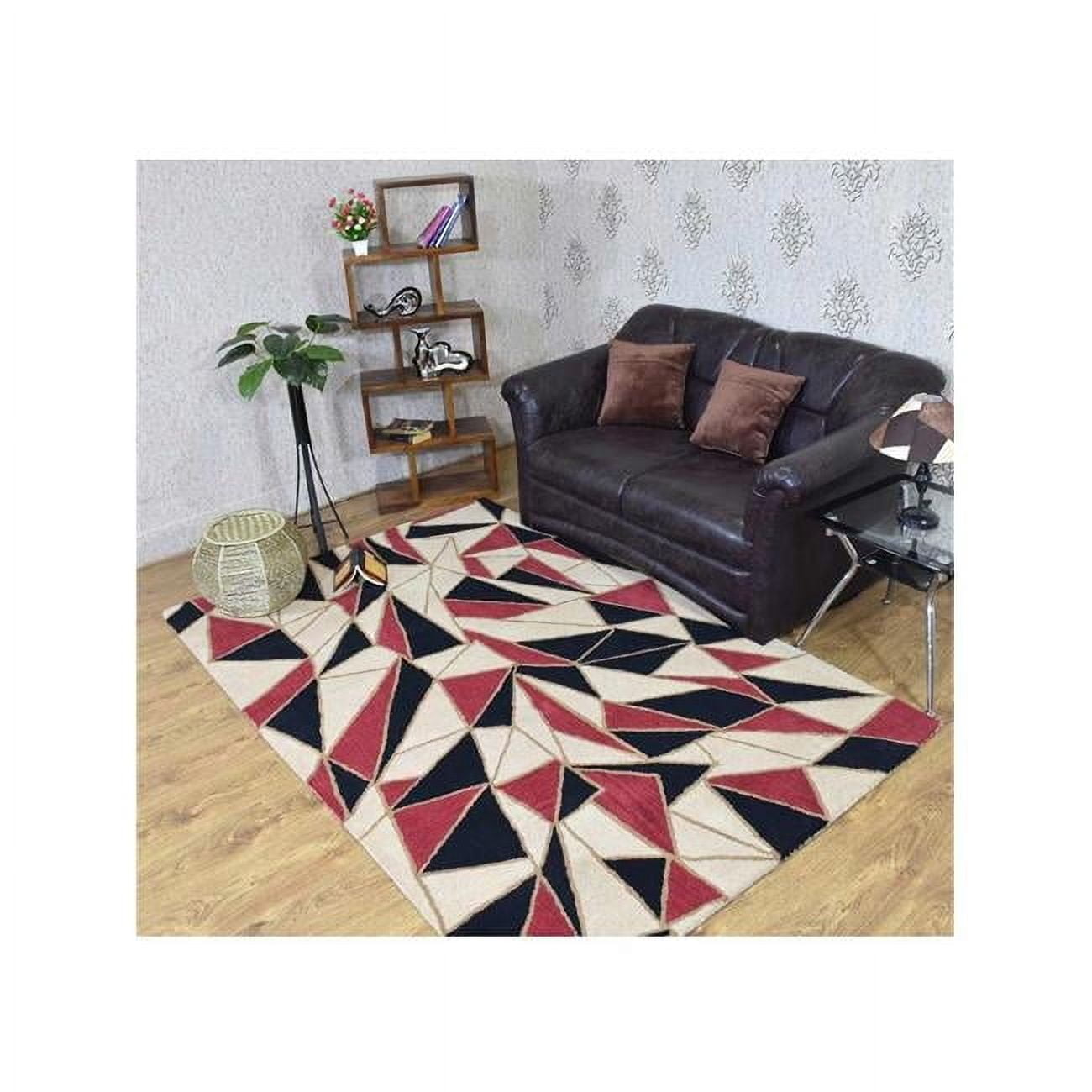 Glitzy Rugs UBSK03075T0000A17 9 x 12 ft. Hand Tufted Wool Contemporary ...