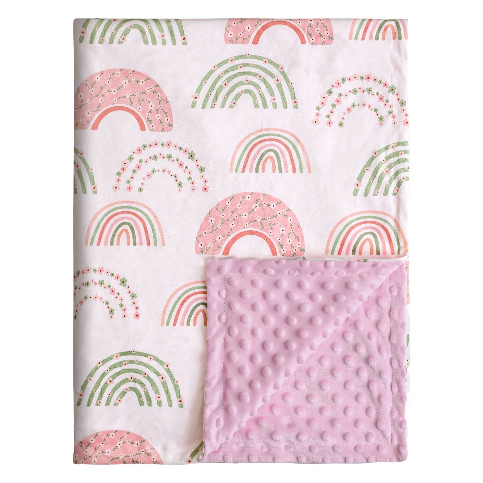 "Gllquen Warm, Light, Soft Plush Minky Baby Blanket for Girls, Newborn ...