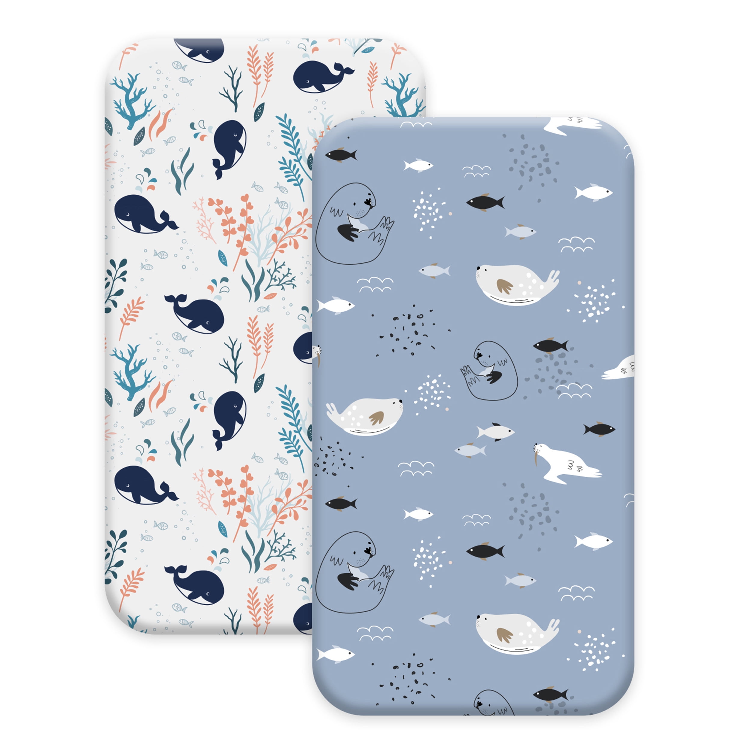 "Gllquen Baby Crib Sheets, Organic Fitted for Boys Girls, 52""x 28"" x ...