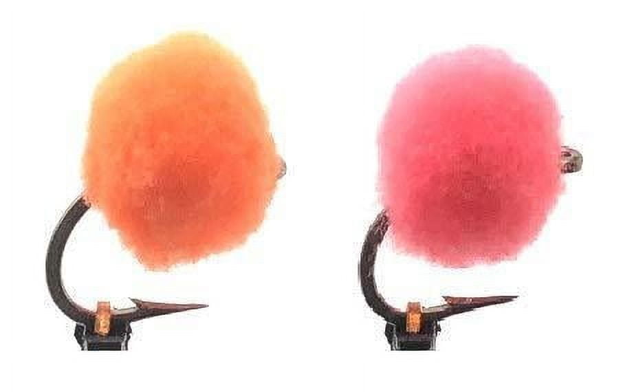 Glo Bug Flies - One Dozen - Pink and Orange (6 of Each) Size 6 ...