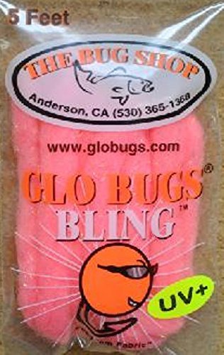 Glo Bugs Bling Yarn, 5', 5/16" Diameter, Salmon Egg - Walmart.com