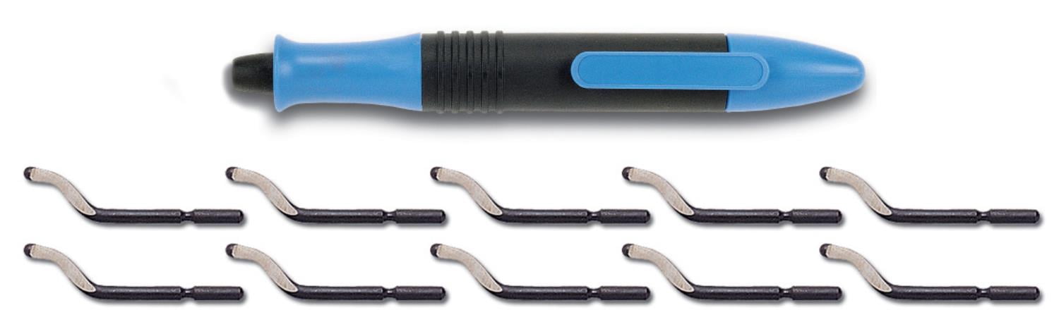 Glo-Burr E Series Handle with 10 Heavy Duty E100 Deburring Blades ...