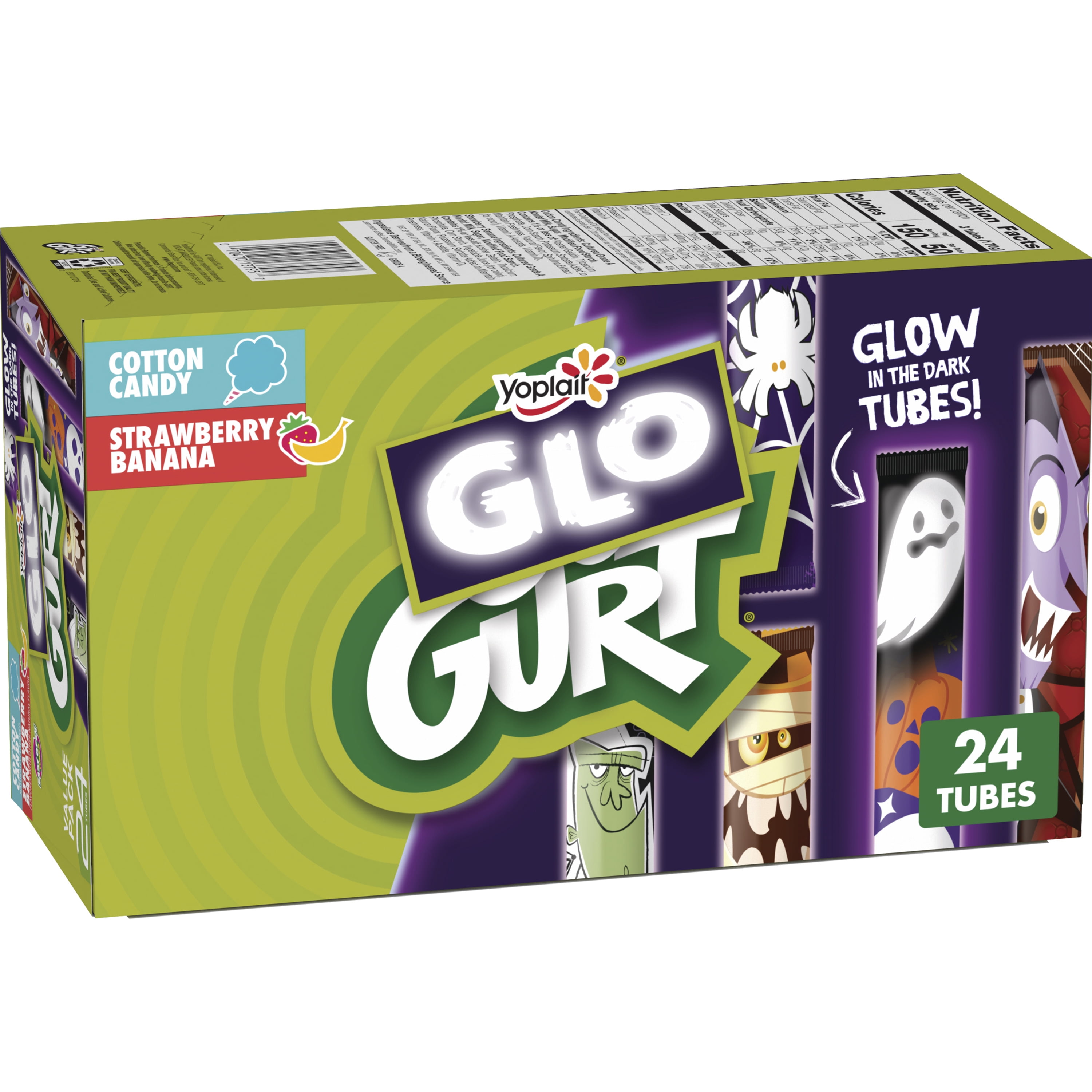 Glo-GURT Glow In The Dark Go-GURT Kids Yogurt Tubes Variety Pack, 3 lbs ...