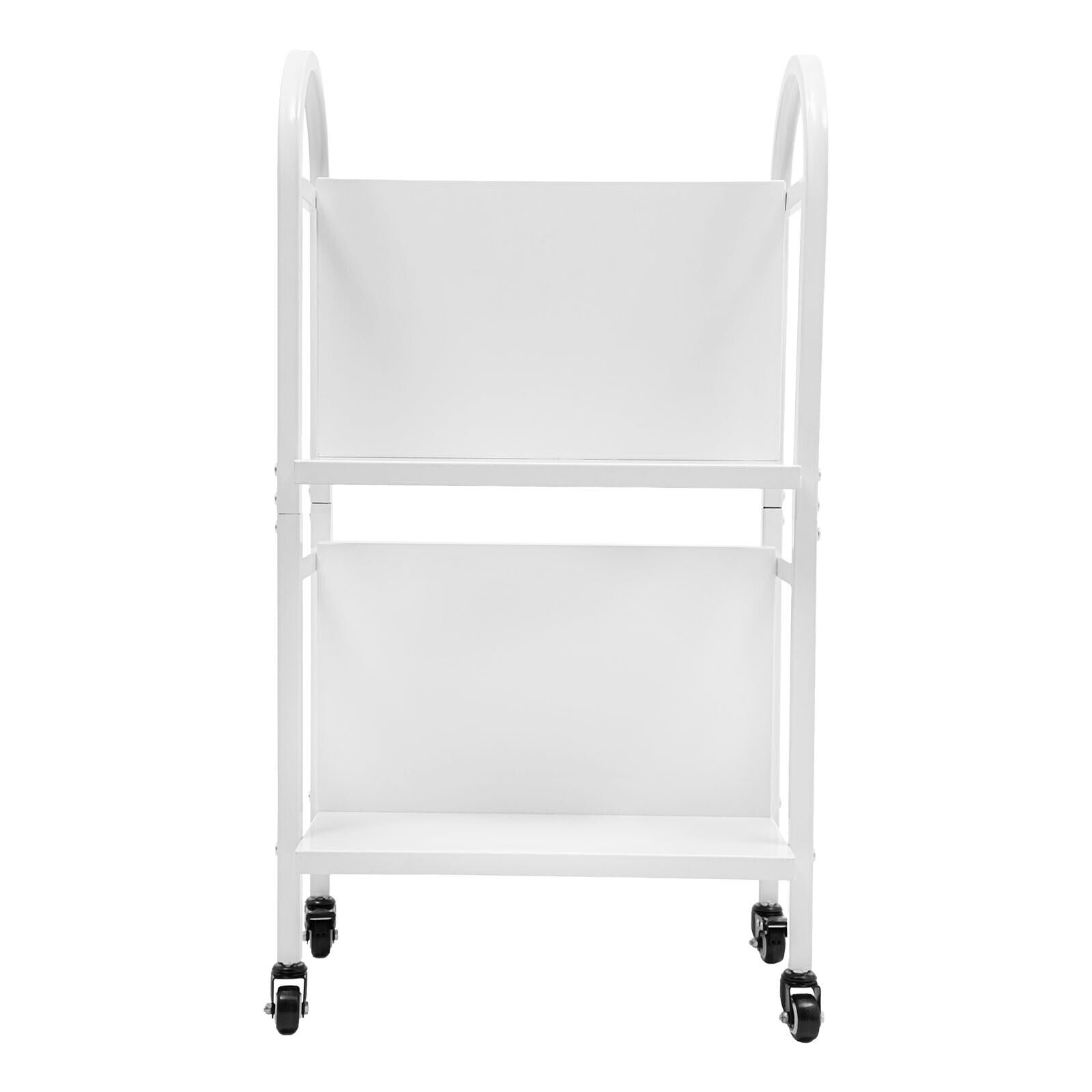 GloCart 2 - Tier Rolling Book Cart with Smooth - Gliding Wheels: Sturdy ...