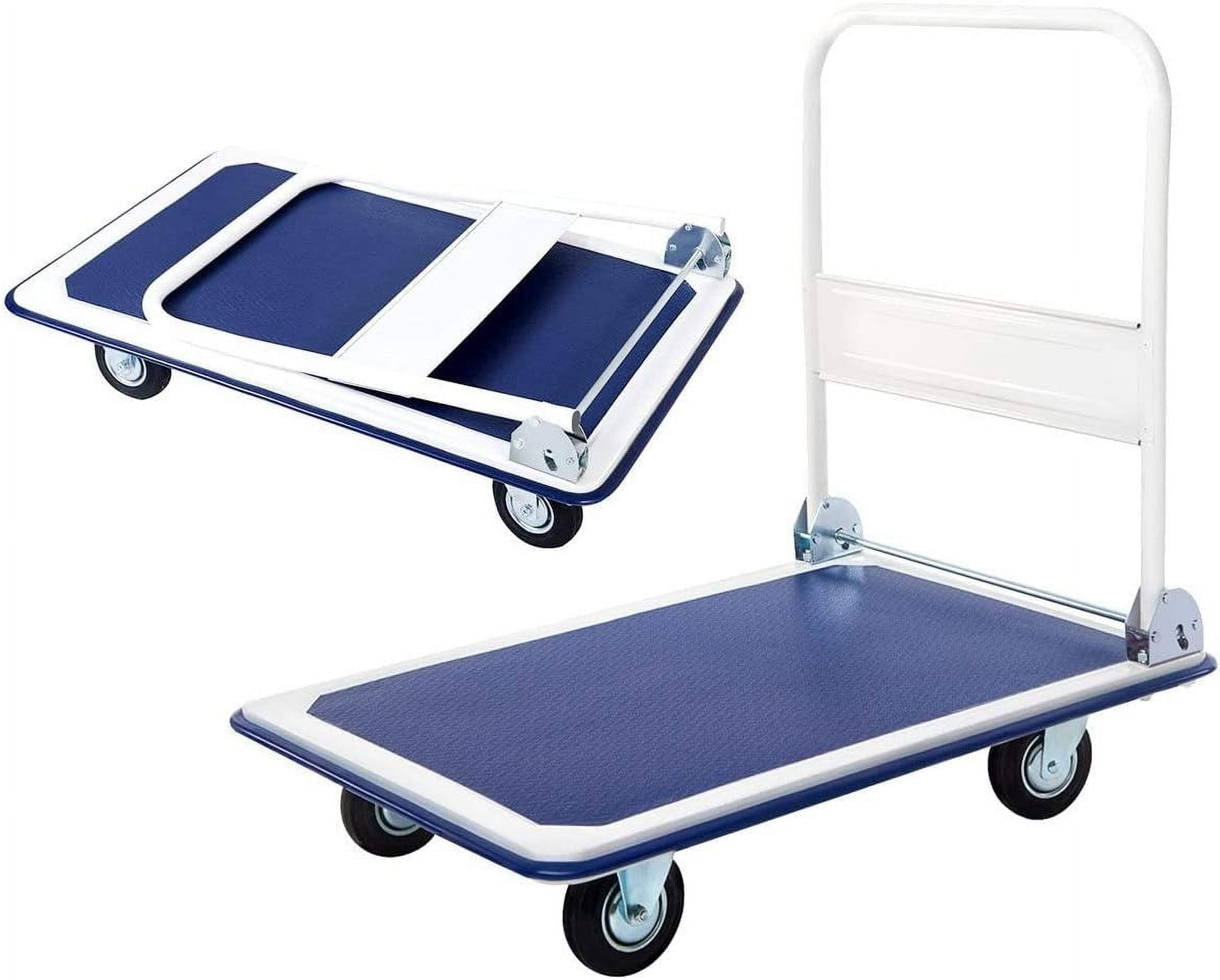GloCart Heavy Duty Push Cart , 660 lbs Capacity Foldable Platform Truck ...
