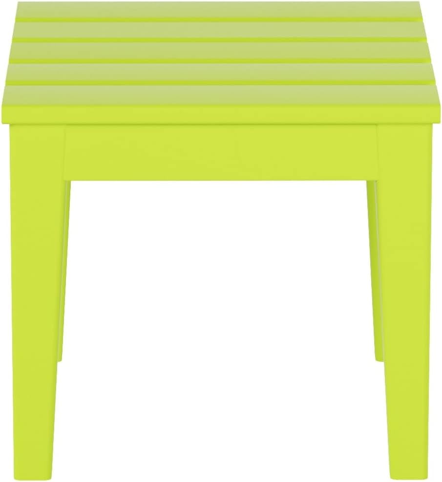 GloCart Outdoor Patio Side Table, Modern Small End Table with Weather ...