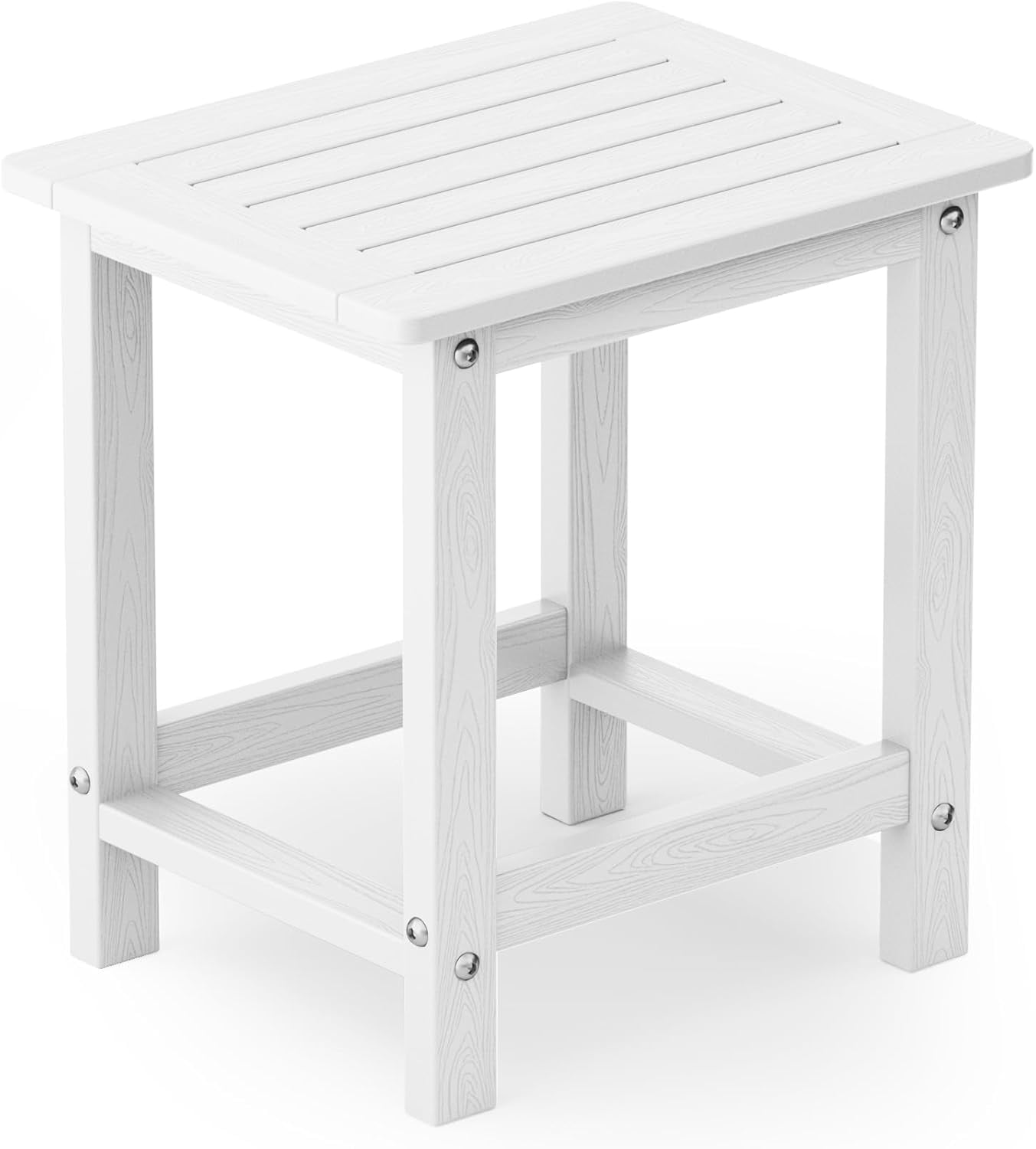 GloCart Outdoor Side Table for Patio: 16" HIPS Weather - Resistant ...