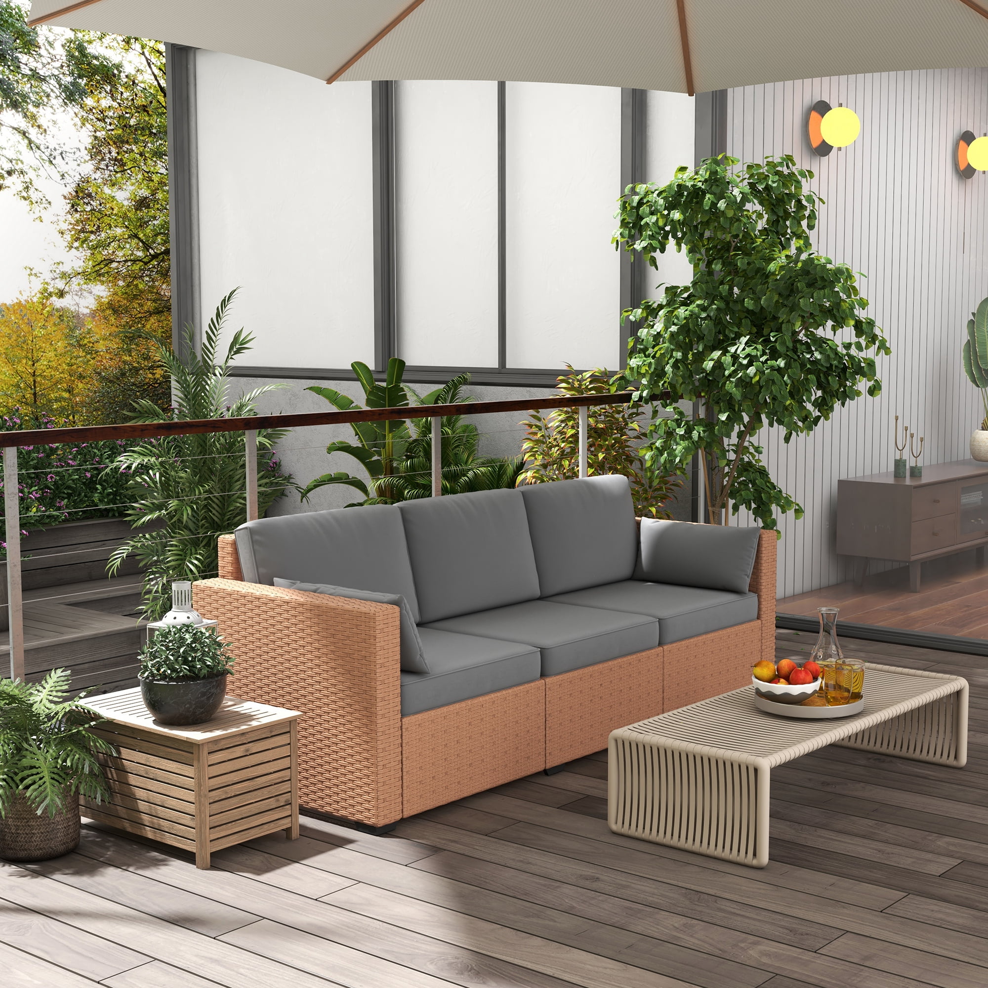 GloCart Pe 3 Outdoor with Soft Padding and Robust Steel Frame, Sand ...