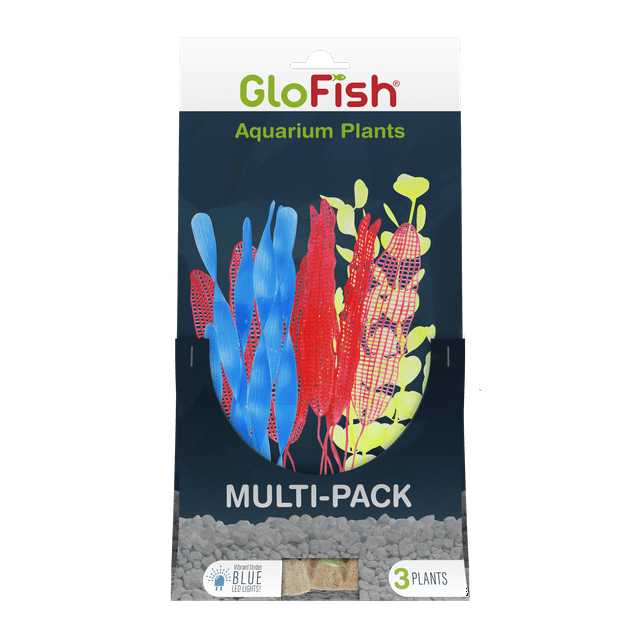 GloFish Plant Aquarium Décor, Multipack, 3 Plastic Plants - Walmart.com