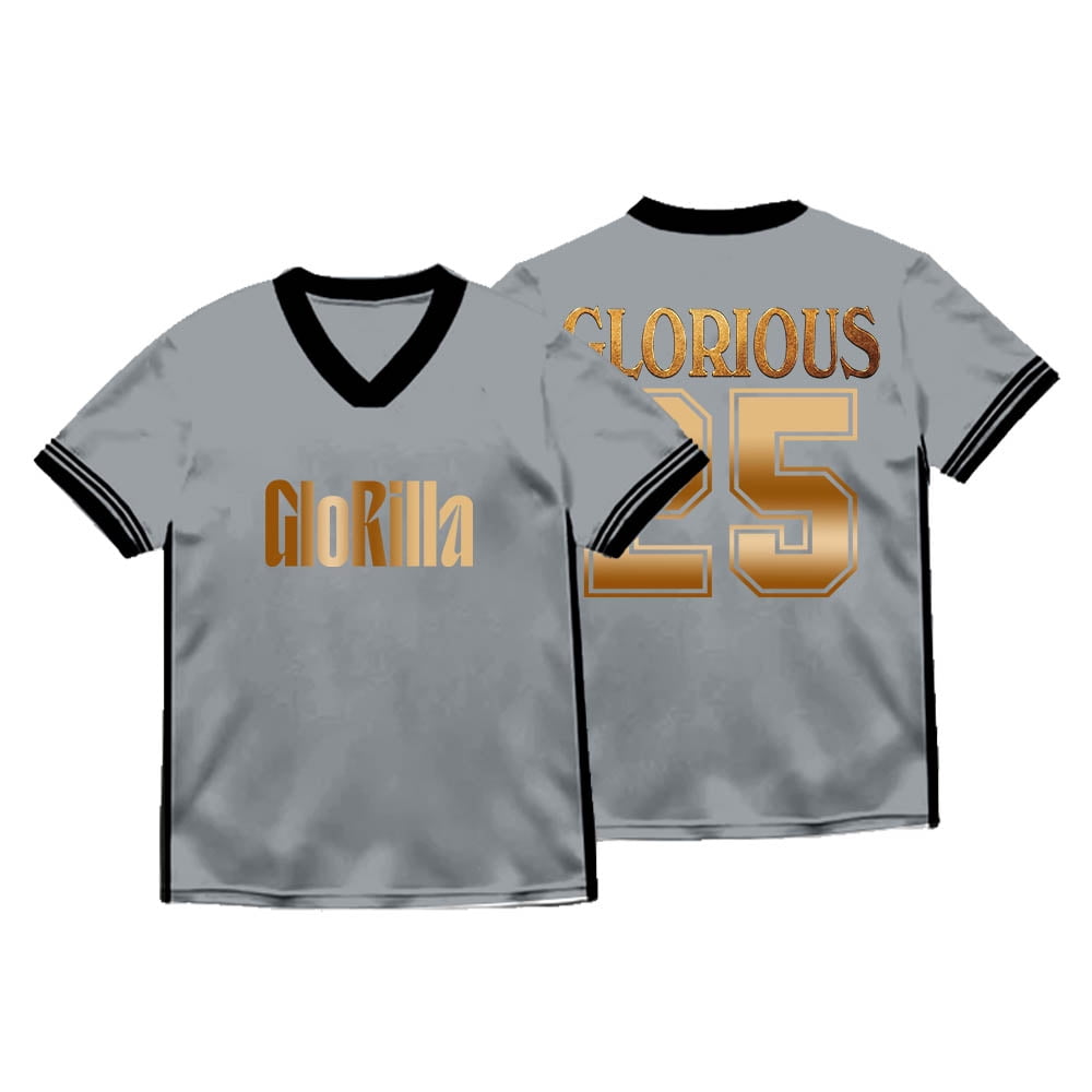 GloRilla 25 Jersey The Glorious Tour 2025 Merch V-neck Tee Cosplay ...