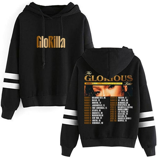 GloRilla The Glorious Tour 2025 Merch Hoodies Pocketless Parallel Bars ...