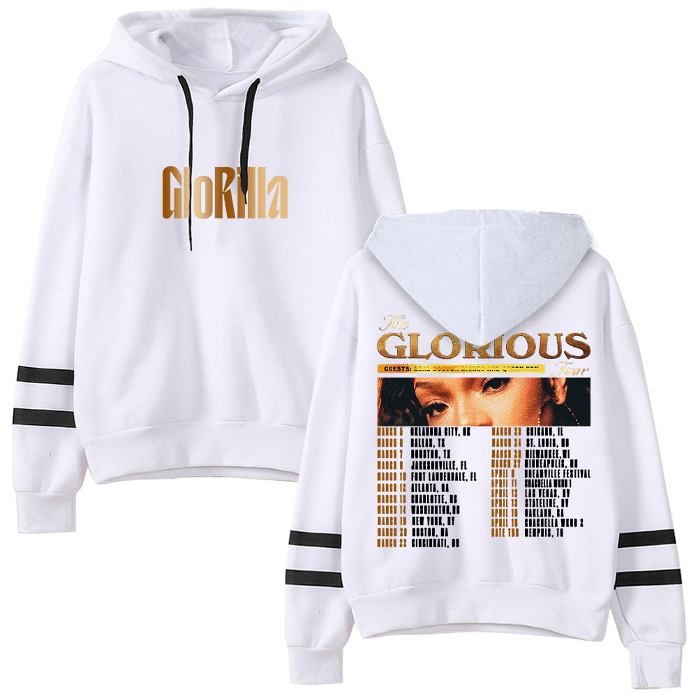 GloRilla The Glorious Tour 2025 Merch Hoodies Pocketless Parallel Bars ...