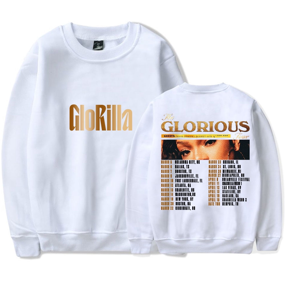 GloRilla The Glorious Tour 2025 Merch Long Sleeve Women Men Fashion ...