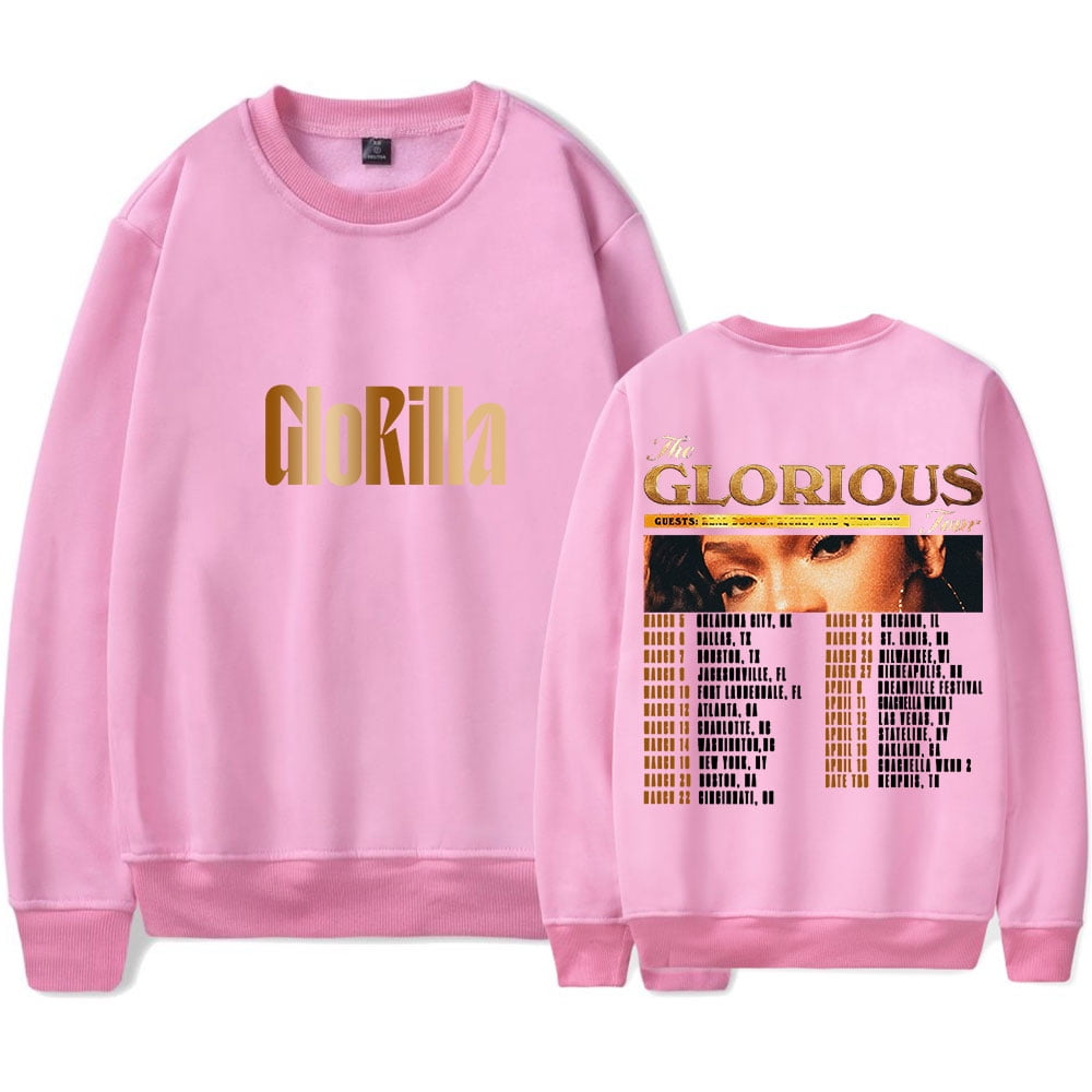 GloRilla The Glorious Tour 2025 Merch Long Sleeve Women Men Fashion ...