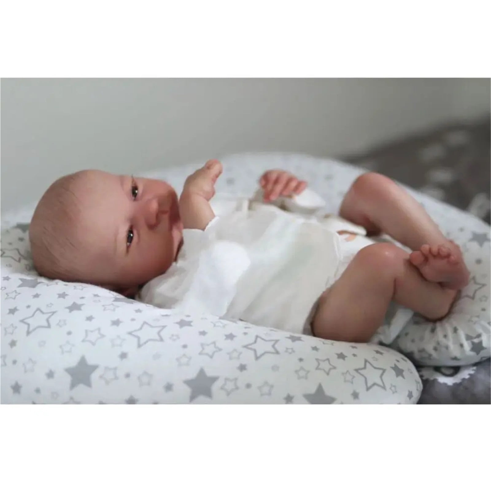 GloTide 19inch Levi Awake Newborn Baby Reborn Doll Realistic 3D Skin ...