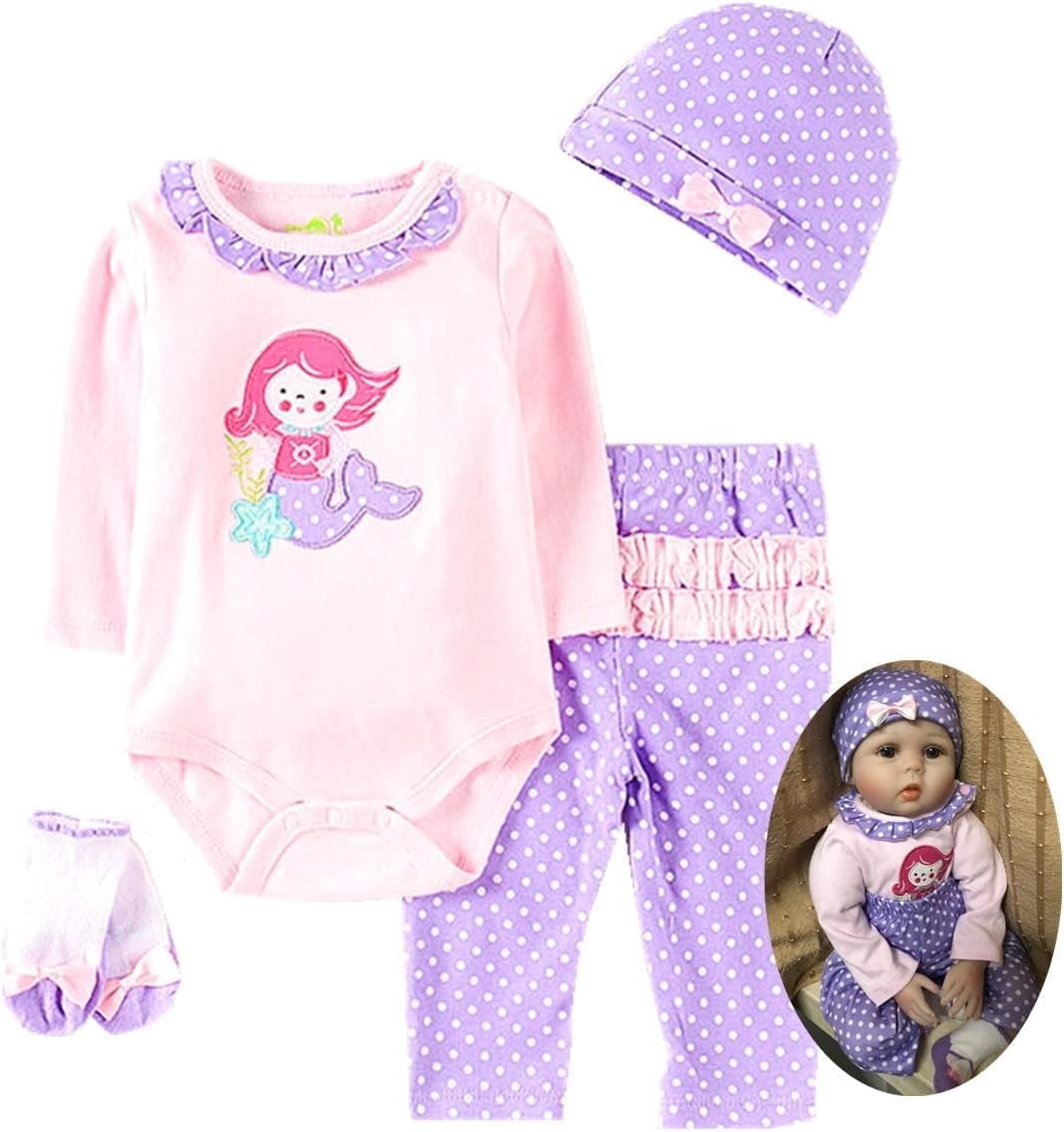 GloTide Mermaid Suits for Reborn Dolls Girls 20-22inch Newborn Baby ...