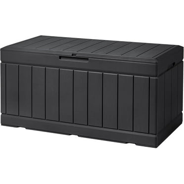 MAKE CHANGES 100 Gallon Large Deck Boxes Outdoor Waterproof, Lockable ...