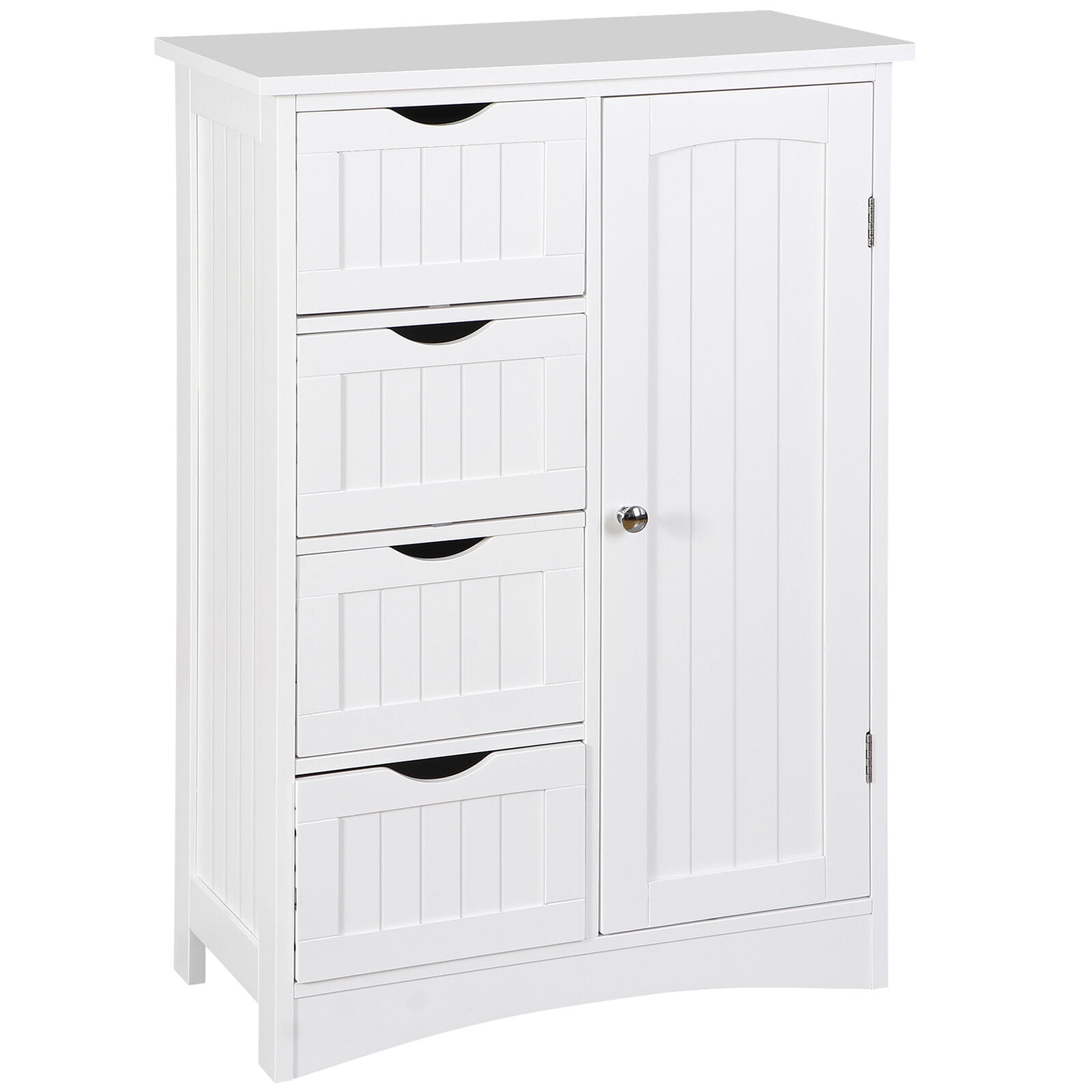 Gloaa Spacious 4 - Drawer and 1 - Cupboard Bathroom Storage Cabinet ...