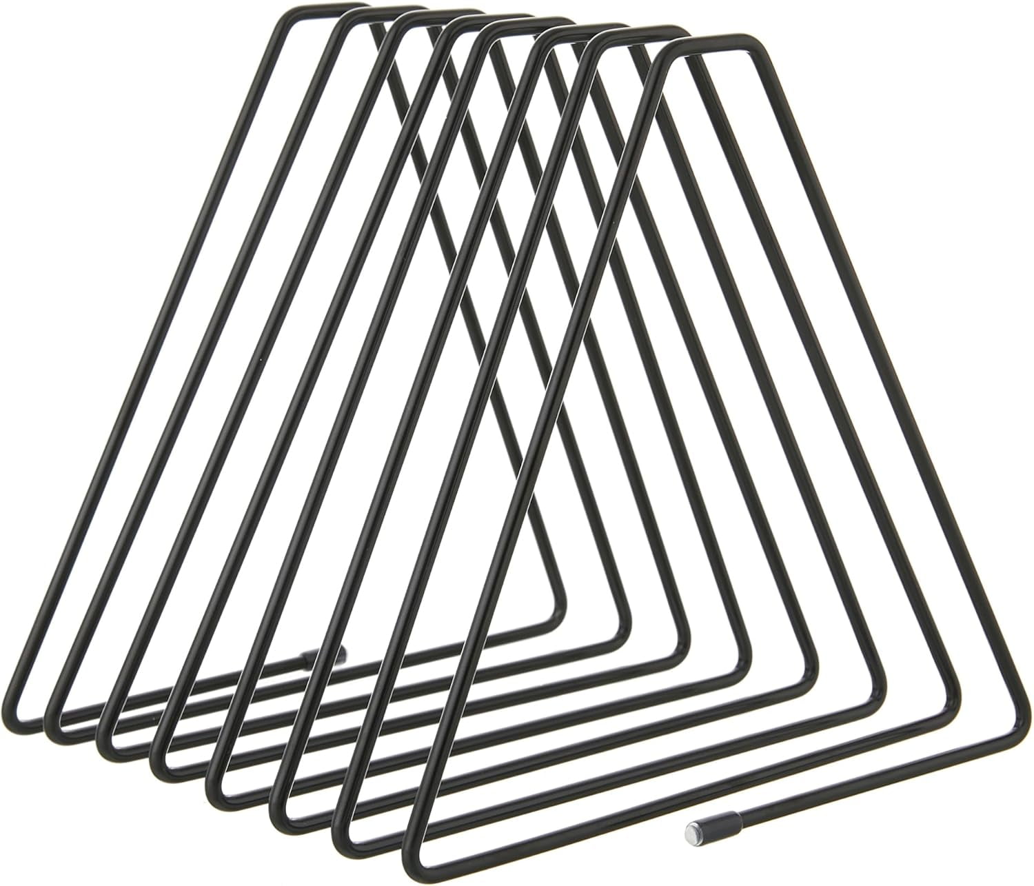 GlobaShun 1 Pack Black File Folder Racks Triangle Magazine Holder Metal ...