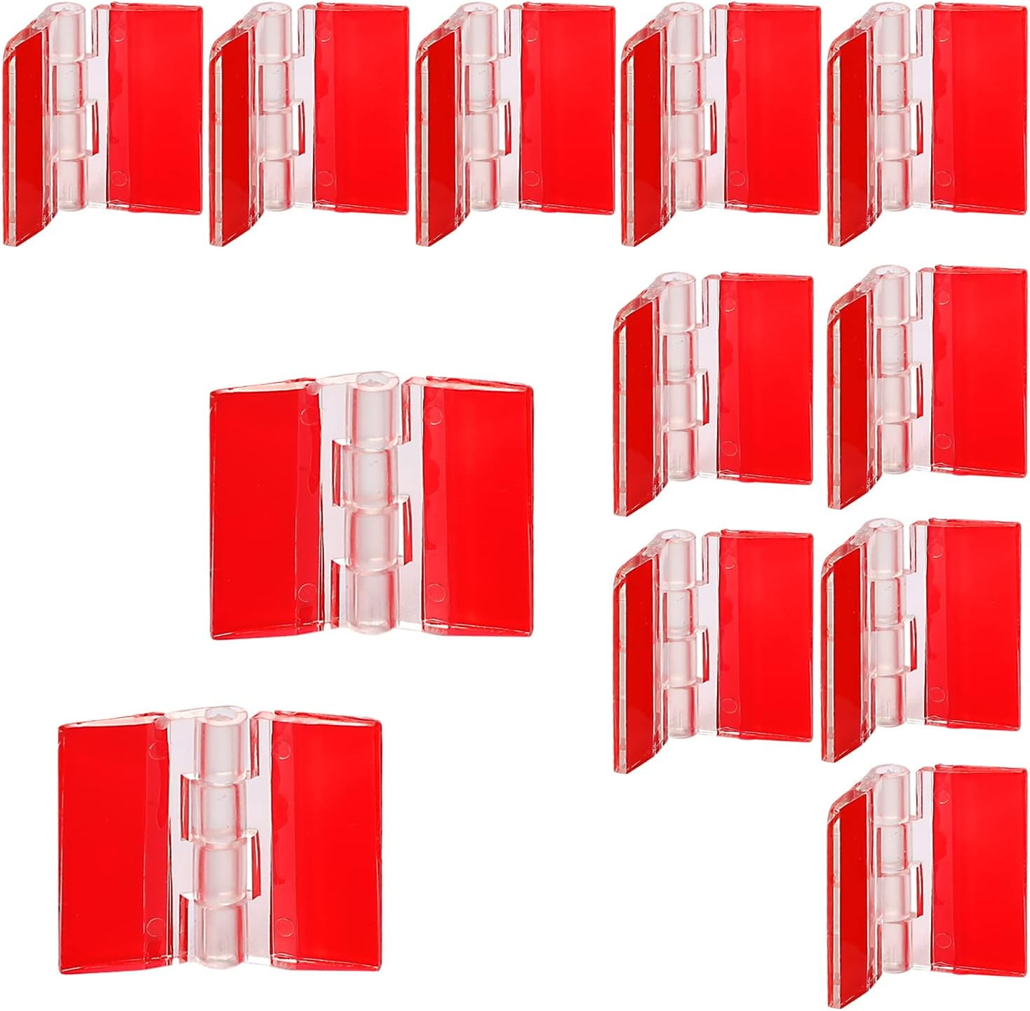 GlobaShun 12 Pcs Acrylic Hinge Clear Acrylic Mini Hinge Transparent ...