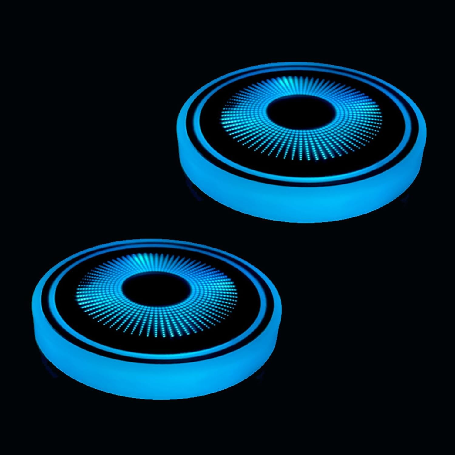 GlobaShun 2 Pack Light up Car Coasters for Cup Holders, Light up ...