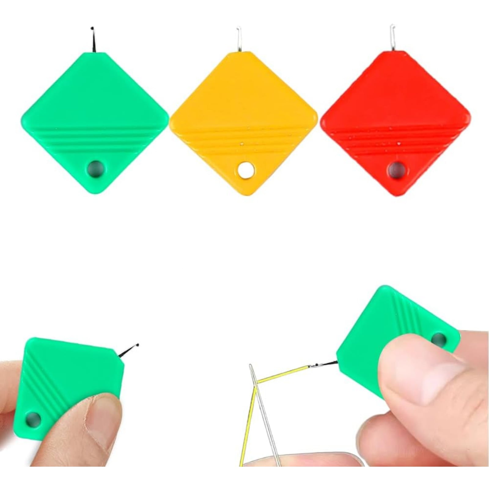 GlobaShun 2025 Upgraded Needle Threader 2 Pack, Easy Threading Tool for ...