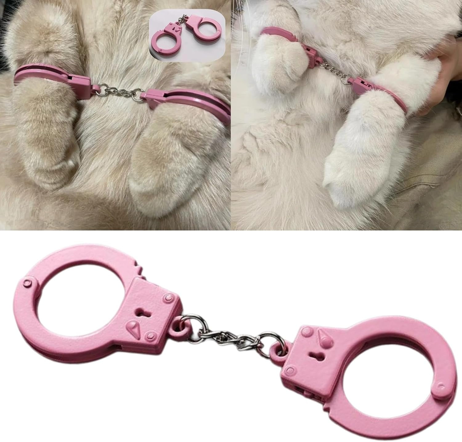 GlobaShun Cat Handcuffs Toy Cat Handcuffs Funny Cat Handcuffs Mini Cat ...