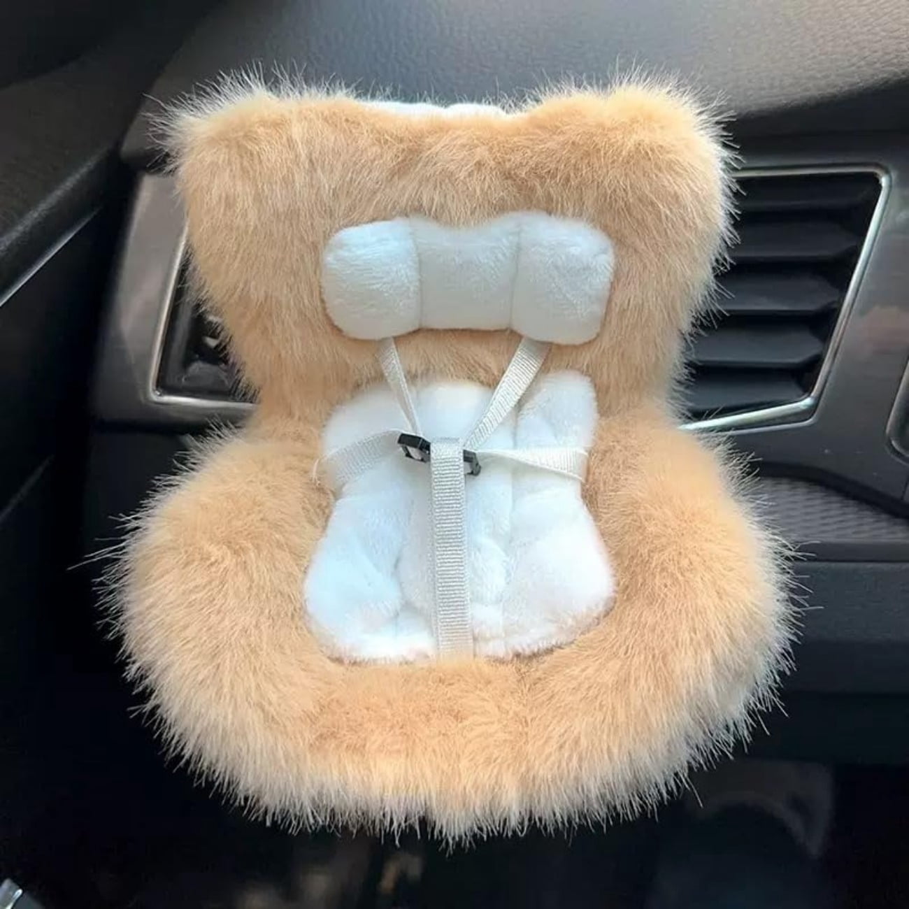 GlobaShun Doll Car Seat for 17cm Dolls with Air Vent Clip and Desktop ...