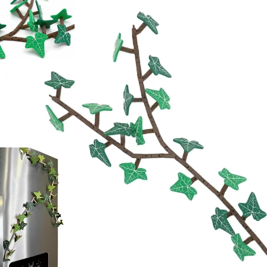 GlobaShun English Ivy Fridge Magnet with Articulating Stems, 3D Printed ...