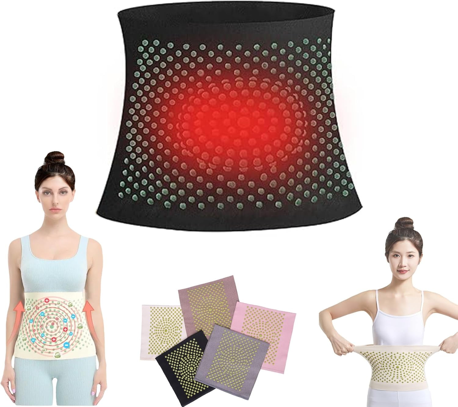 GlobaShun Flourish Fiber and Wormwood Body Shaping Waist Protector ...