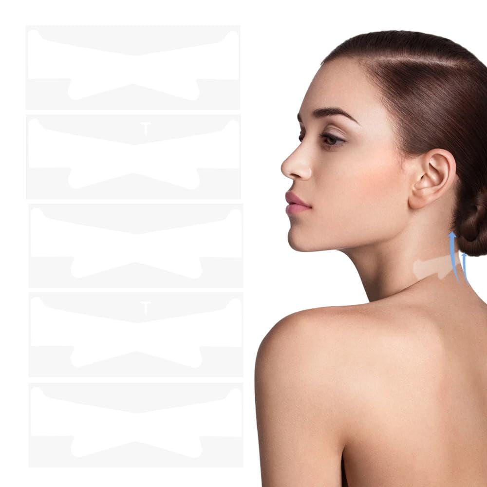 GlobaShun Instant Neck Lift Tape, Face Neck Lifting Tapes, Improve Neck ...