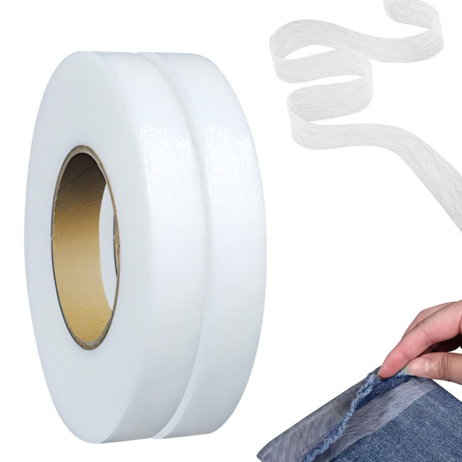 GlobaShun Iron on Hemming Tape, Iron on Tape for Hemming, Stitch Witchery Tape Sewing Tape ...