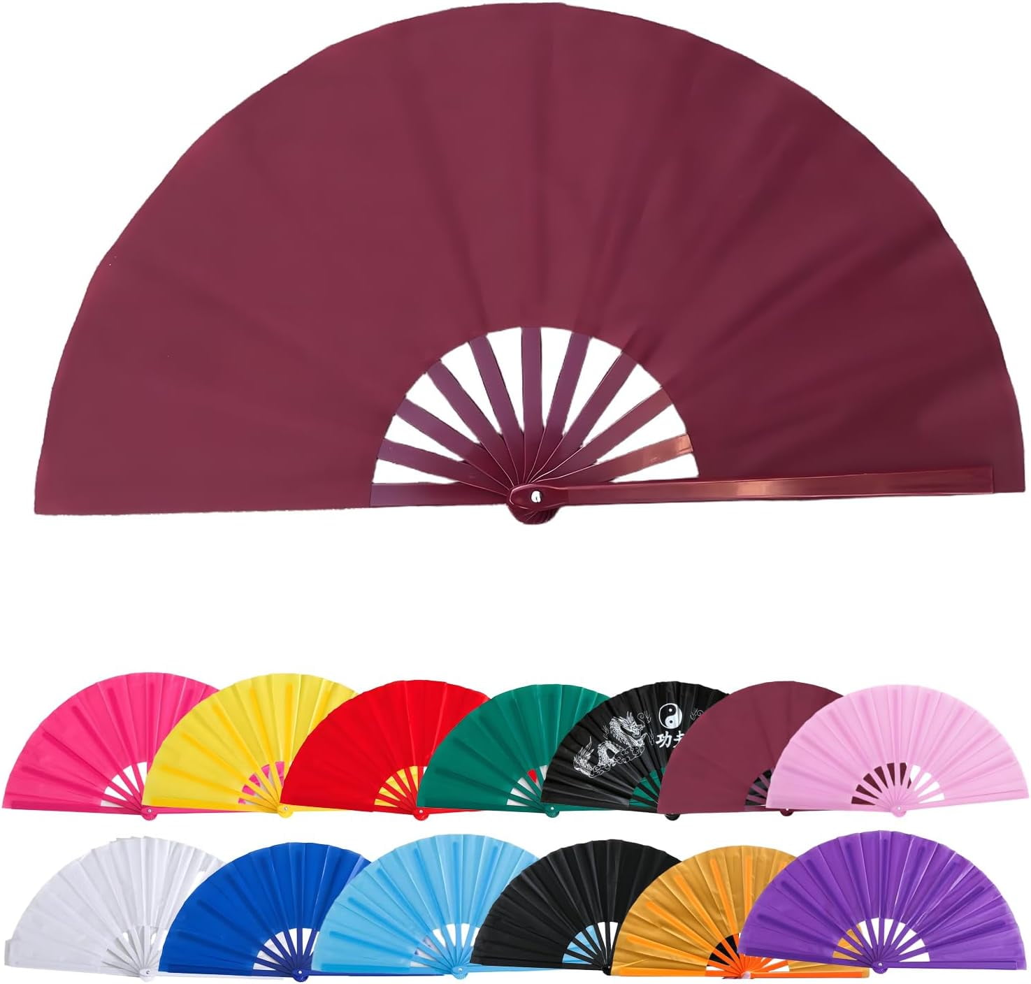 GlobaShun Large Clacking Fans for Line Dancing, Clack Fans for Line ...