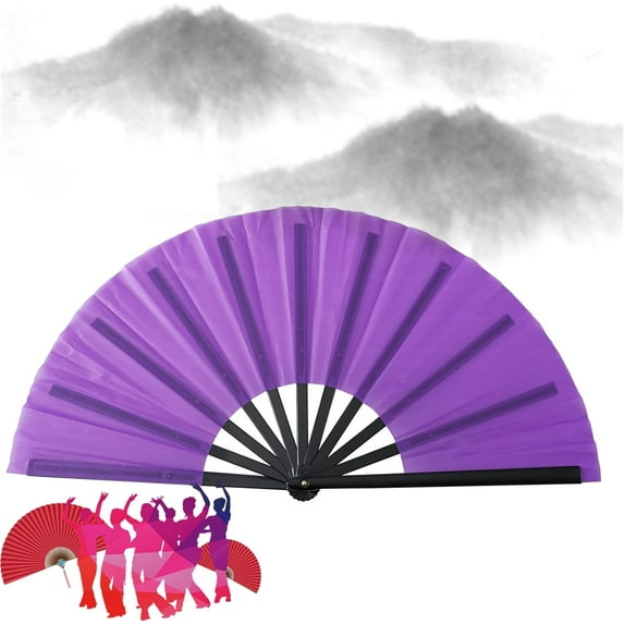 GlobaShun Line Dance Popping Fan, Boots on the Ground Hand Fan, Large ...