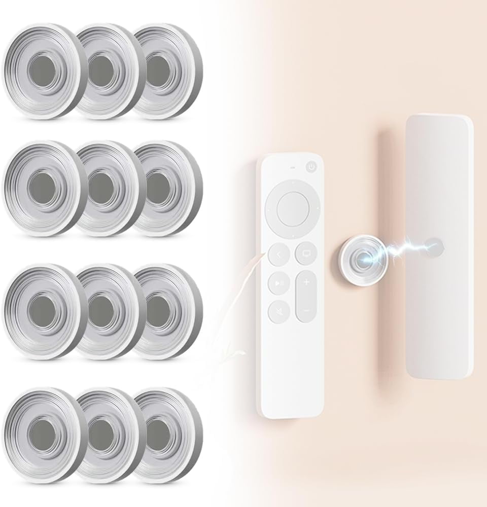 GlobaShun Magnetic Remote Control Holder Wall Mount, 2025 New No Drill ...