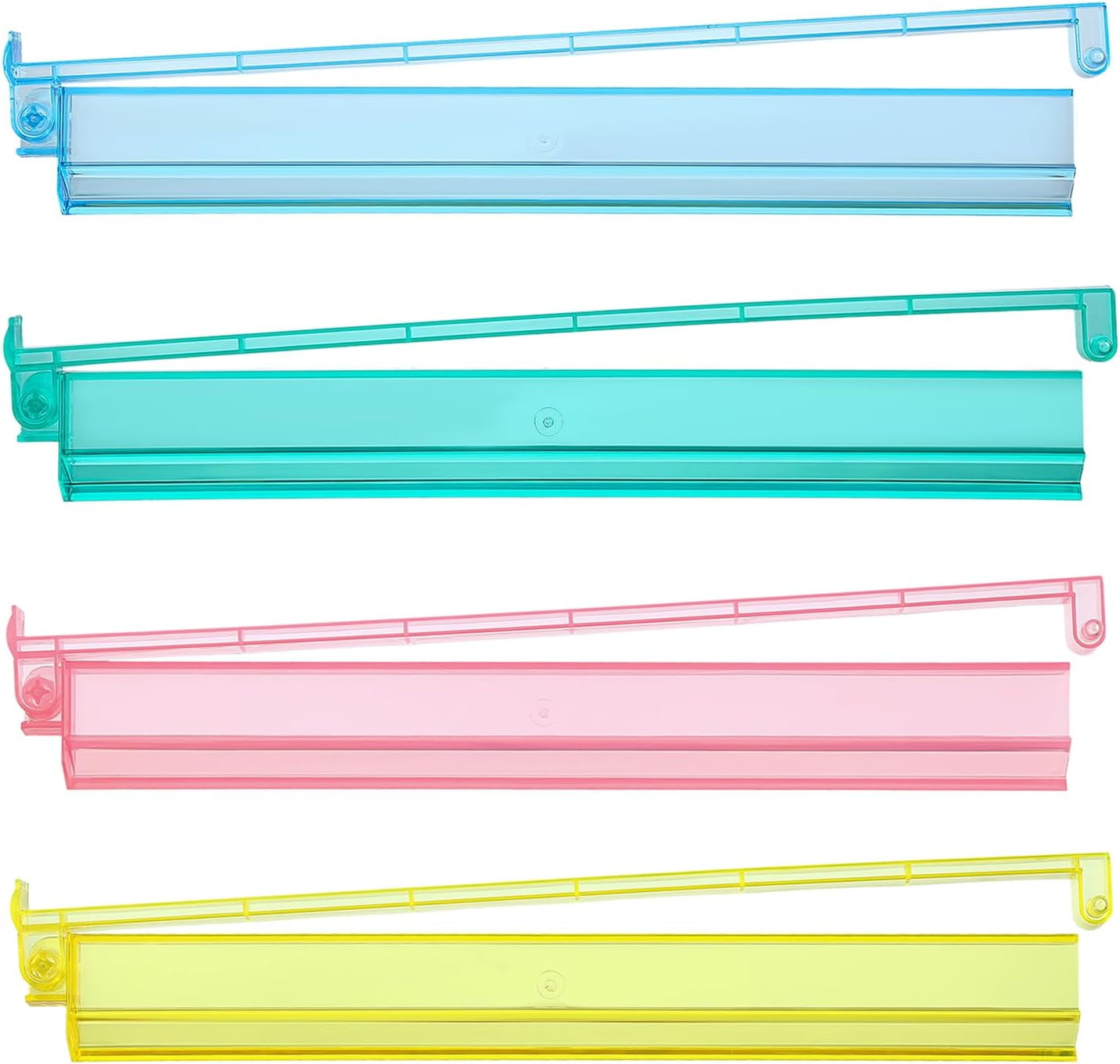 GlobaShun Mahjong Racks with Pushers Acrylic 4PCS Set 18.5in American ...