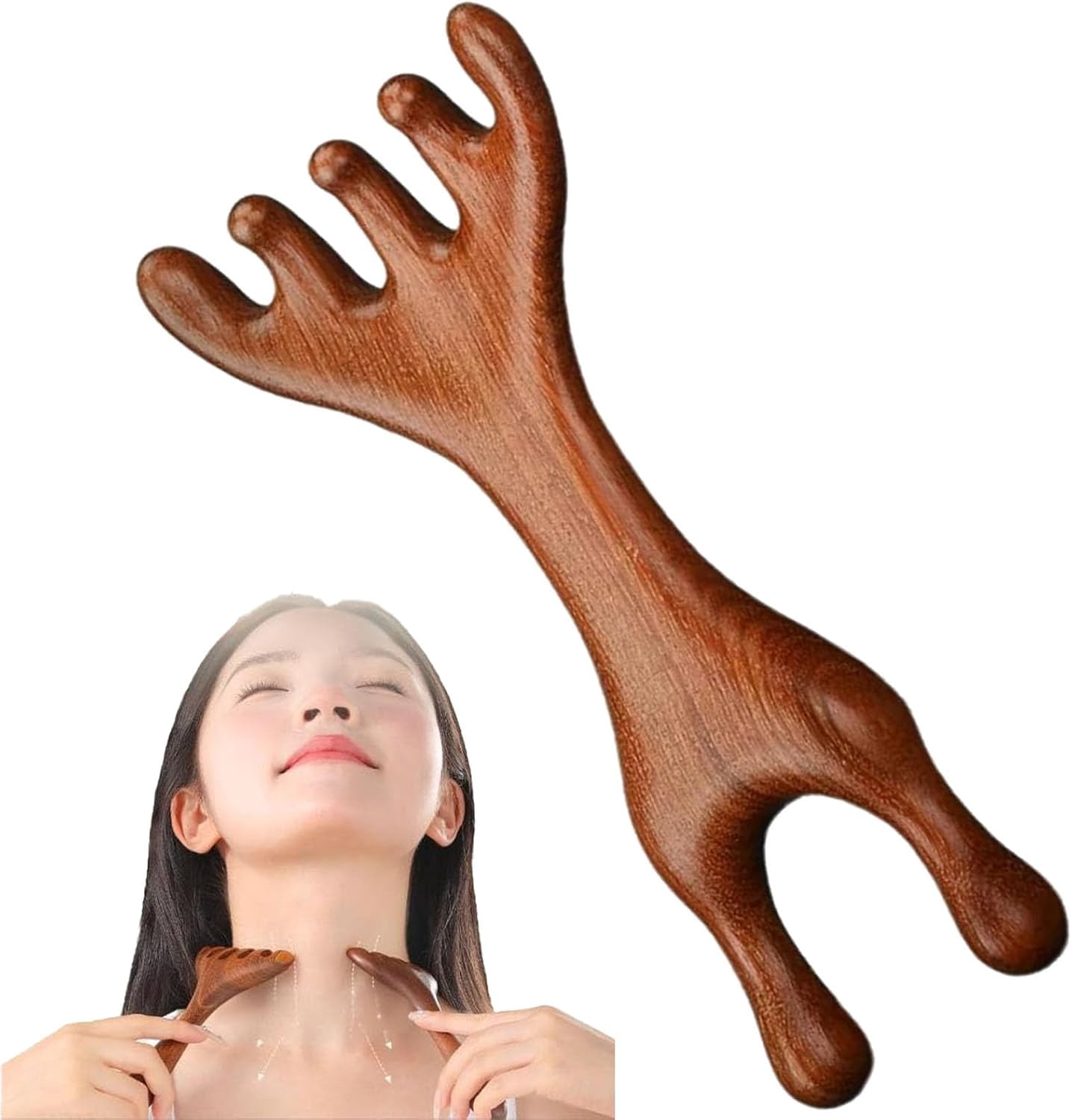 GlobaShun Meridian Comb, Fivetouch Therapy Comb, Golden Sandalwood ...