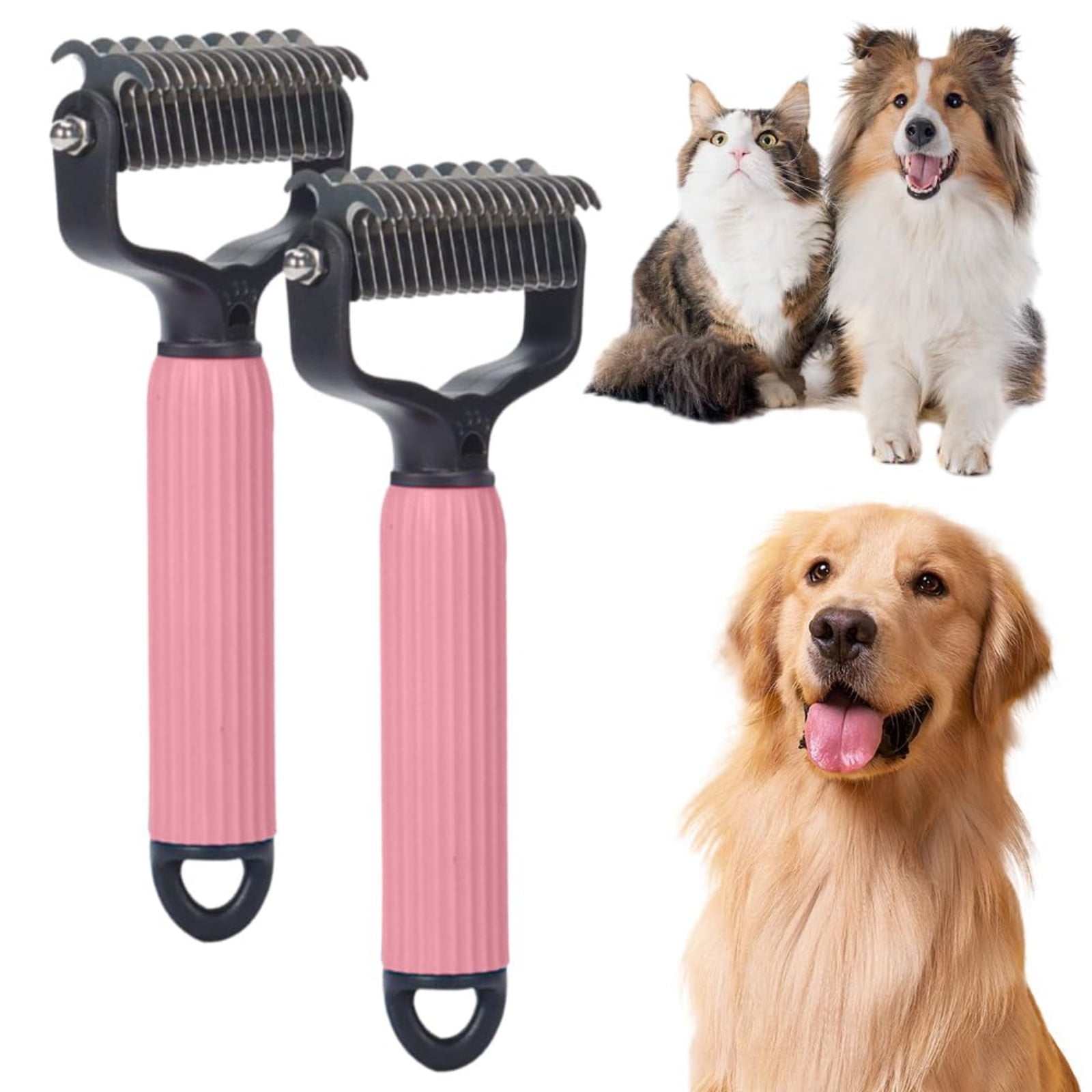 GlobaShun Pet Safe Dematting Comb, Deshedding Dog Brush Cat Dematting ...