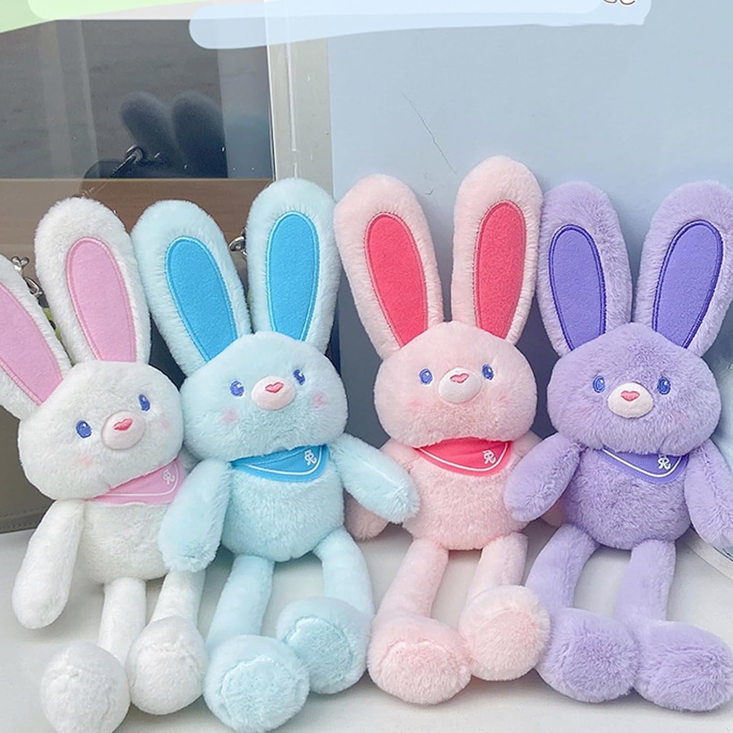 GlobaShun Pull up Rabbit Plush Toys, Pull-Out Funny Rabbit Plush ...