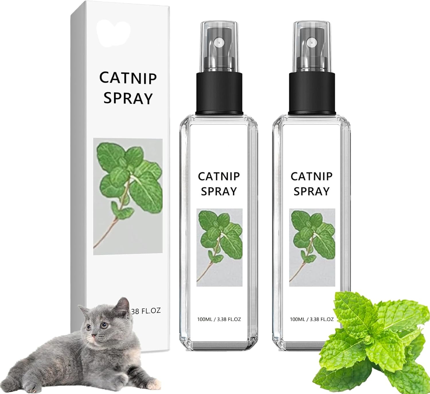 GlobaShun cat Spray,Catnip Spray for Indoor Cats,Cat Anxiety Relief ...