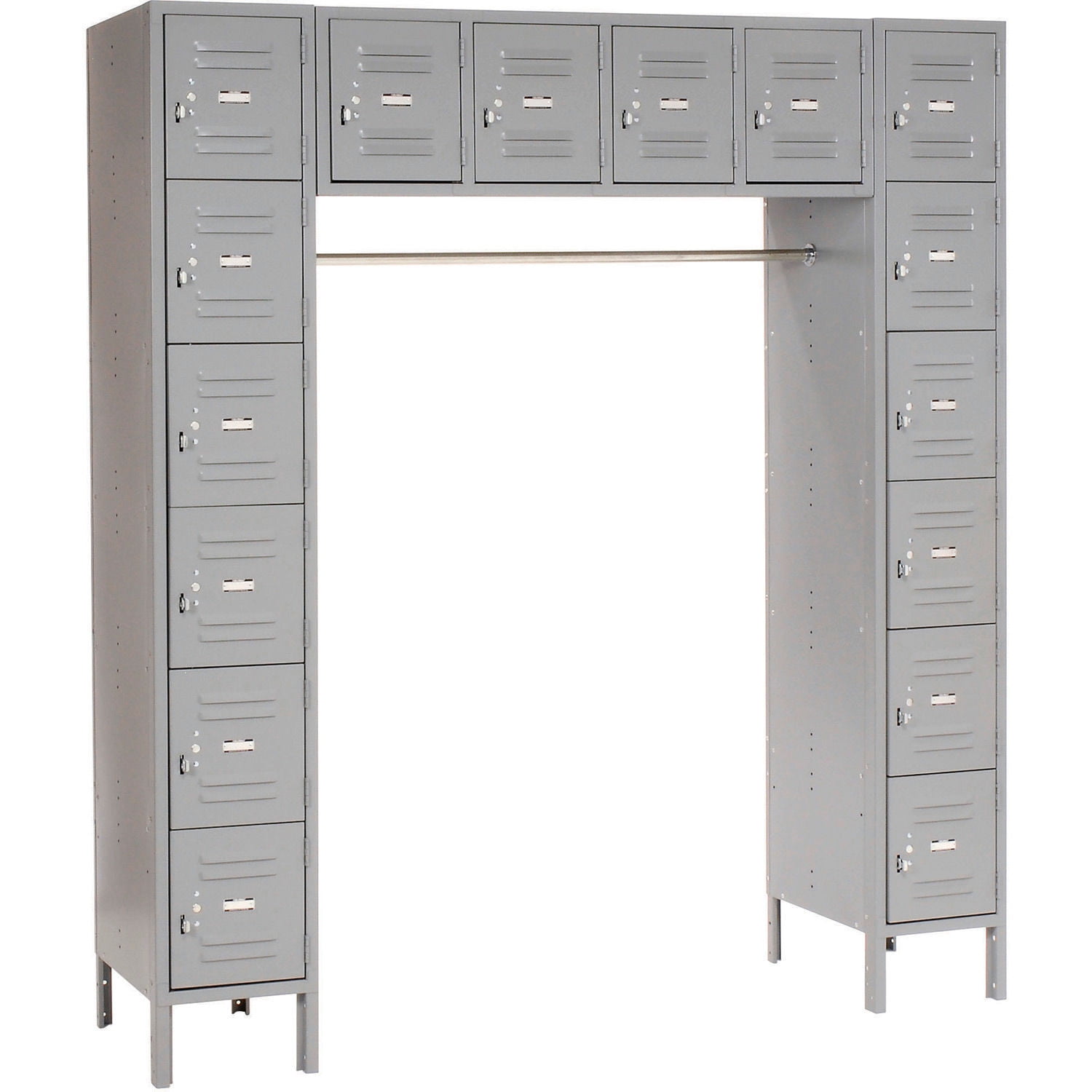 Global 238235GY 12 x 18 x 12 in. Paramount 16 Person Locker, Gray ...