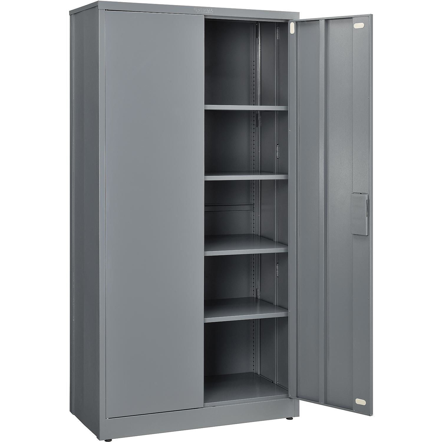 EZ Assemble Steel Storage Cabinet, 36"W x 18"D x 72"H, Gray - Walmart.com