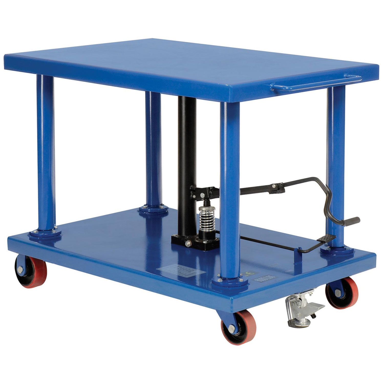 Work Positioning Post Lift Table Foot Control, 48"x32" Platform, 6000 ...