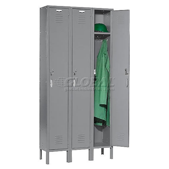 Global 652041GY 12 x 18 x 72 in. Capital Single Tier 3 Door Ready to ...