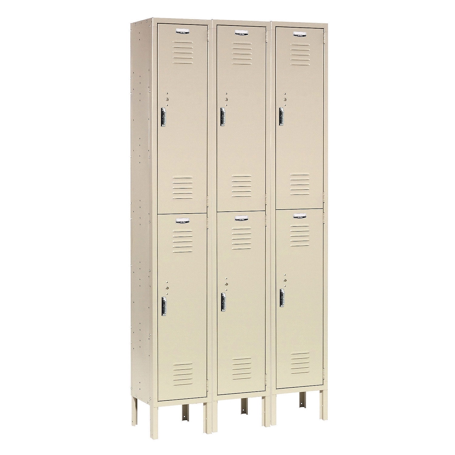 Double Tier Locker, 12x18x36, 6 Door, Unassembled, Tan - Walmart.com