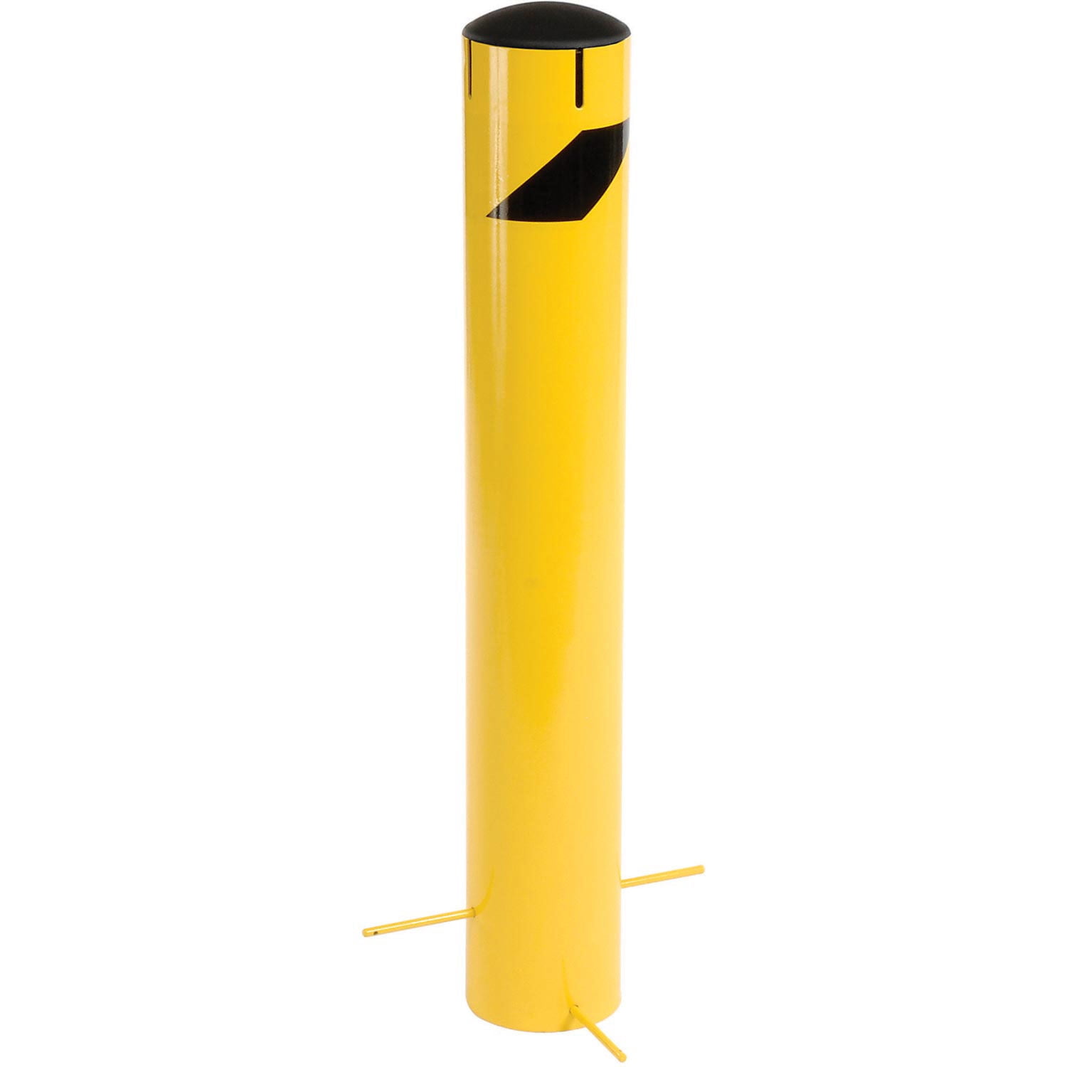 Global 652899G 36 x 5.5 in. Steel Bollard with Removable Plastic Cap ...
