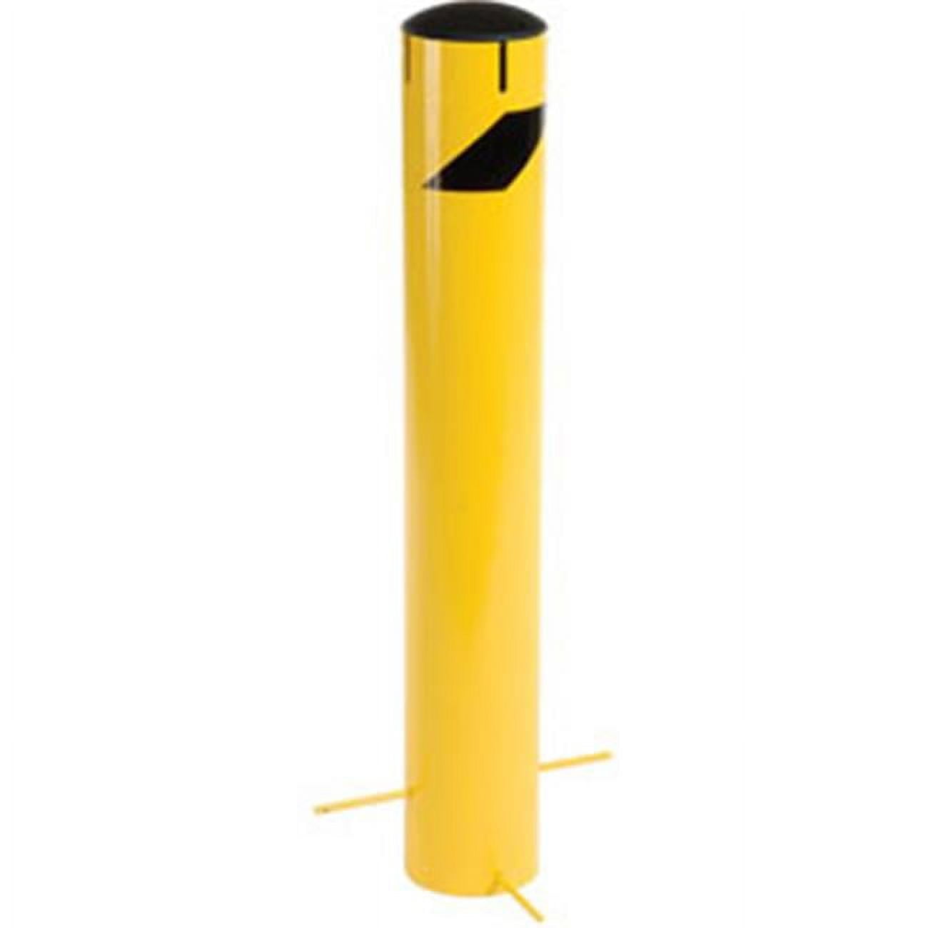 Global 652899G 36 x 5.5 in. Steel Bollard with Removable Plastic Cap ...