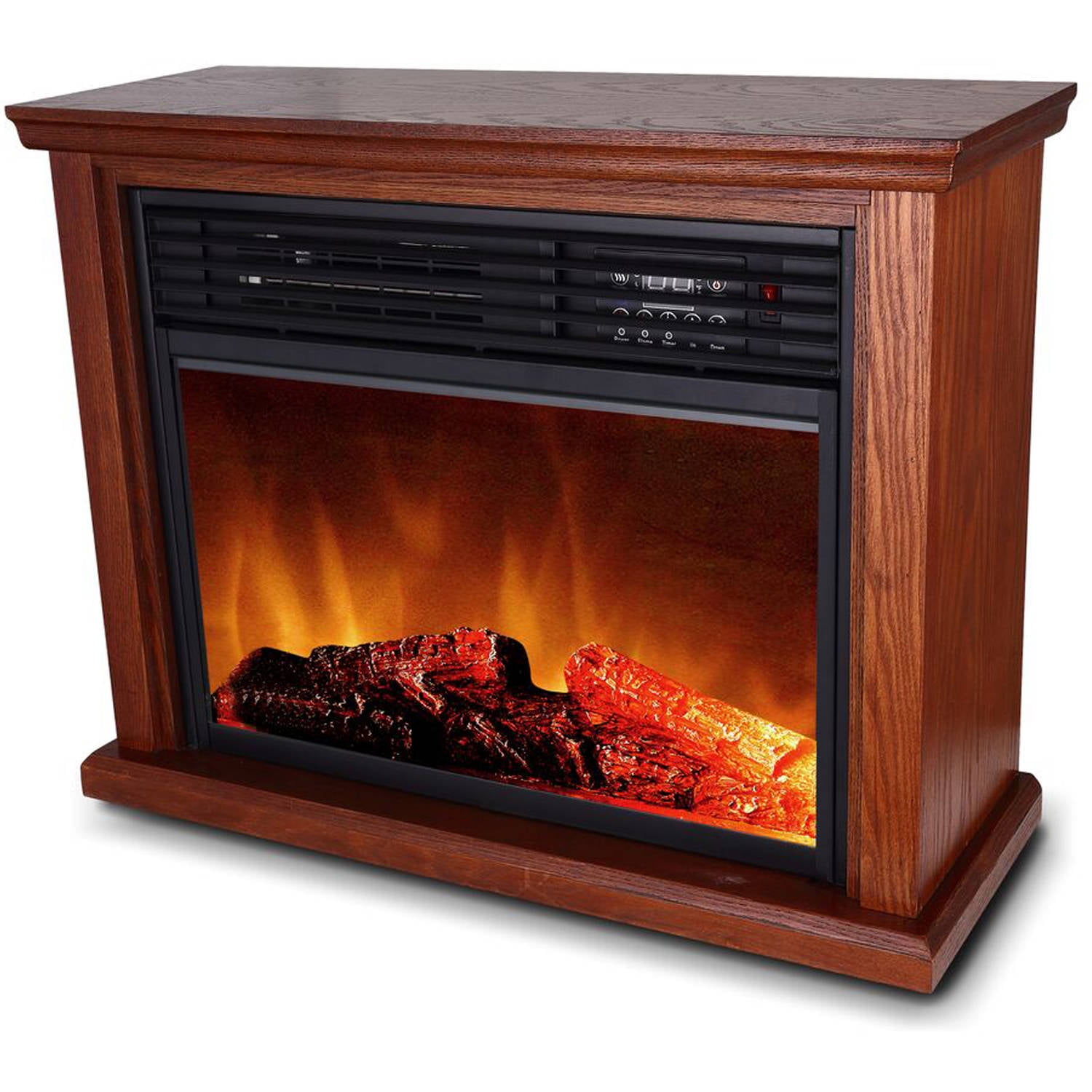 Global Air GDTFP-1500R Electric Fireplace - Walmart.com