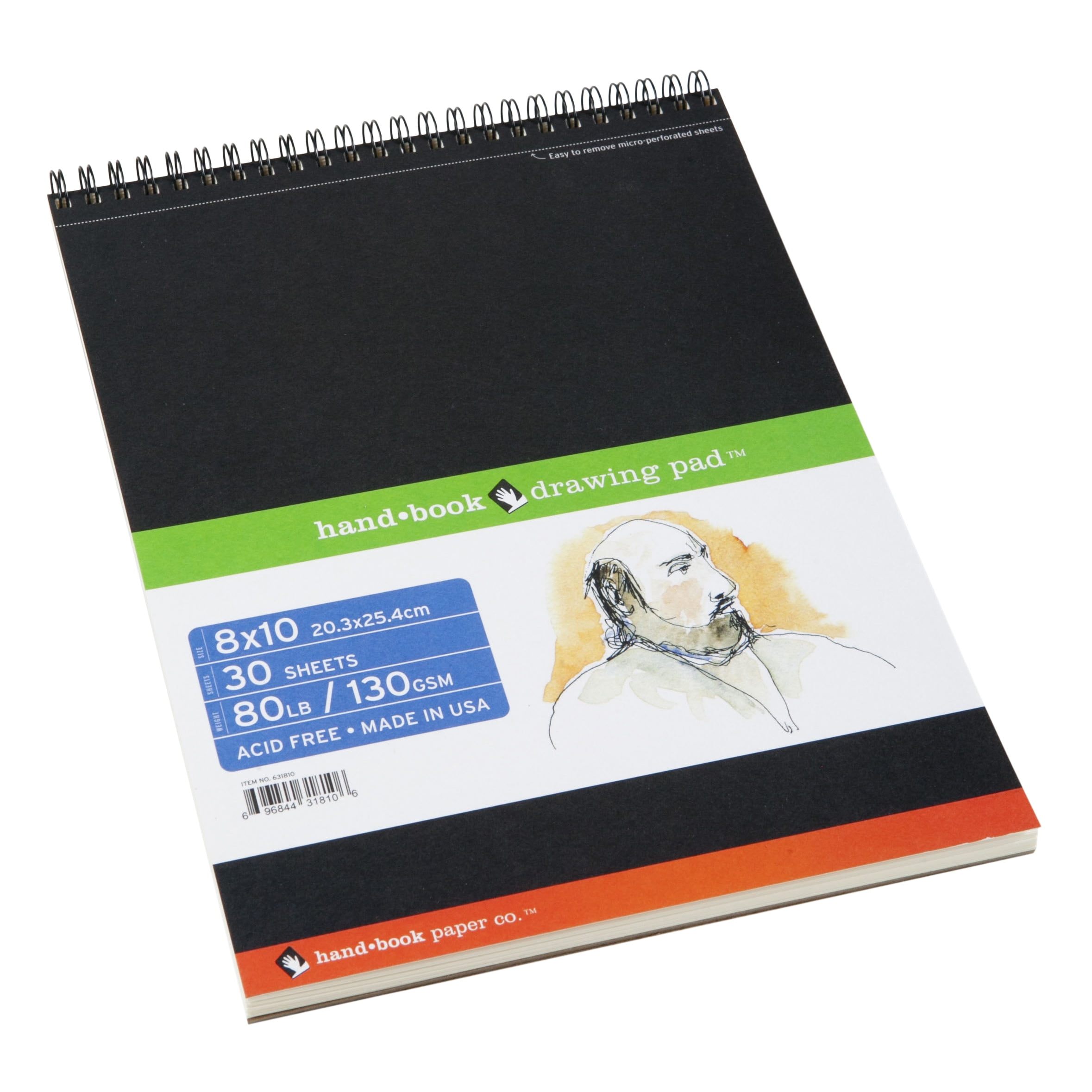 Global Art Handbook Drawing Pad, 8" x 10" - Walmart.com