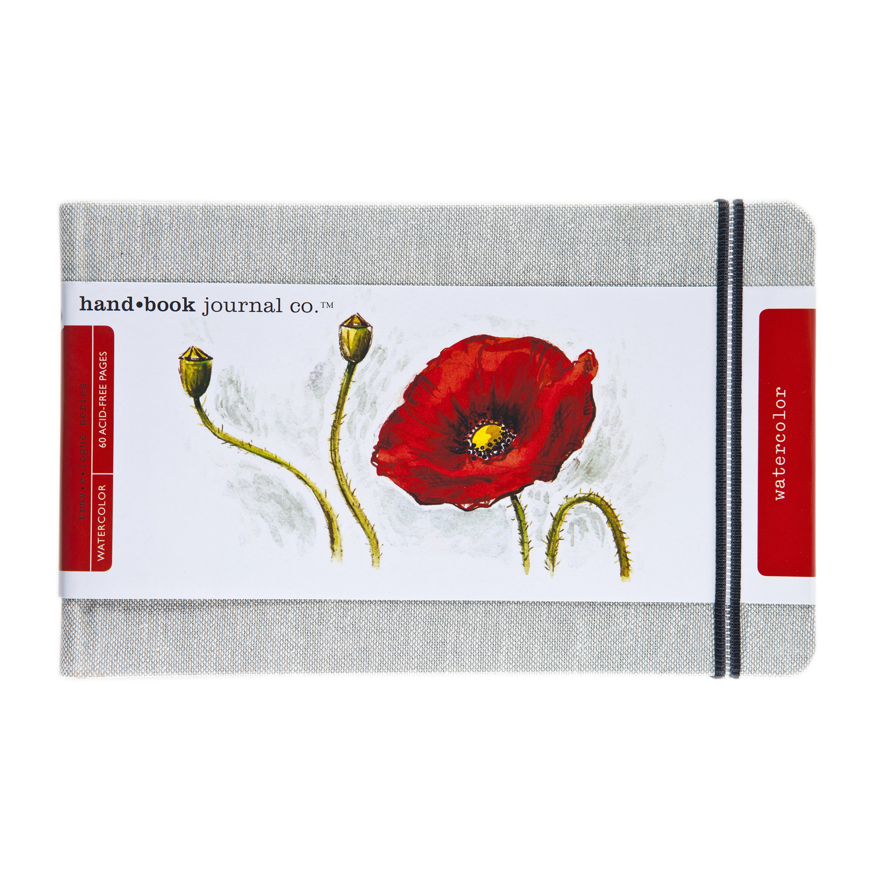 Global Art Handbook Travelogue Watercolor Journal, 5.25" x 8.25 ...